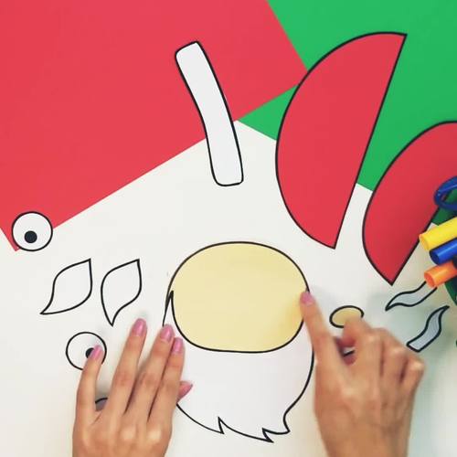 First Grade Christmas Craft | Santa Craftivity | Actividad para Navidad