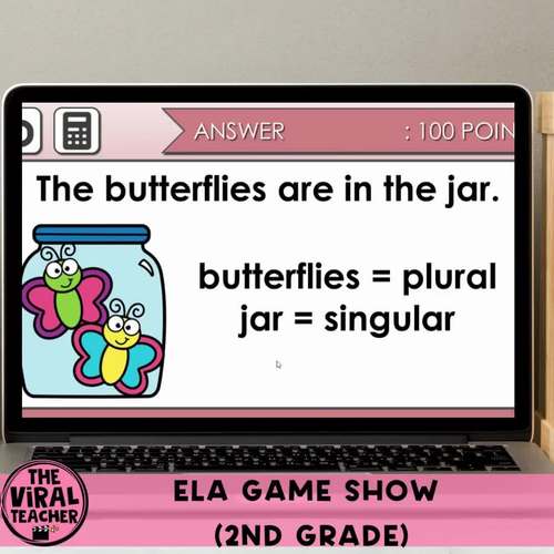 2nd Grade ELA Review Game Show for End of the Year Activities | TPT