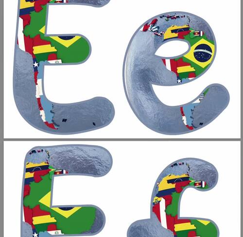 SOUTH AMERICA Themed Letter, Number & Bunting Sets BULLETIN BOARD