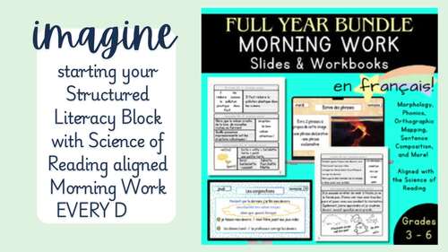 French Morning Work / Travail matinal FULL YEAR BUNDLE (39 Weeks)