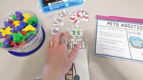 Pets Addition Activity by Fun Hands-on Learning | TPT