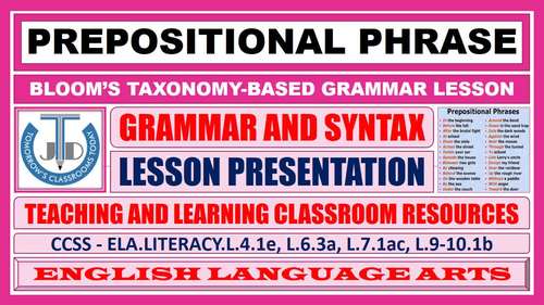 PREPOSITIONAL PHRASE - POWERPOINT PRESENTATION by JOHN DSOUZA | TPT