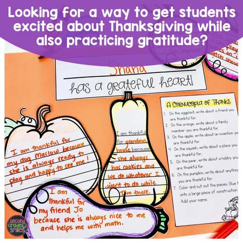 Thanksgiving Writing Craft - Cornucopia Craft - November Writing