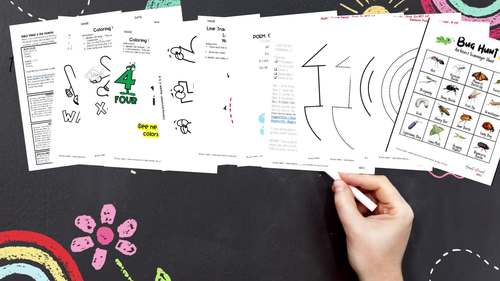 2 & 3 Year Old Lesson Plan and Activity Sheets WeeK 32 (W, w, X, x, 4 ...