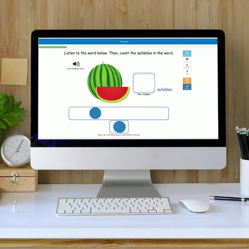 PHONOLOGICAL AWARENESS: Syllable Segmentation - Boom Card | TPT