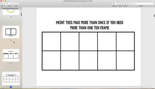 Math Number Talk Interactive Bulletin Board Morning Meeting Calendar