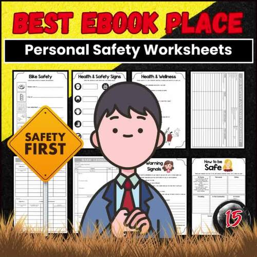 Personal Safety Hygiene Worksheets for Kids by Lib Anatomy school