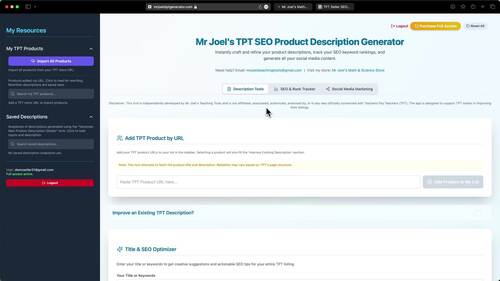 TPT Seller SEO Listing Optimizer App: Create Titles, Descriptions & SEO ...
