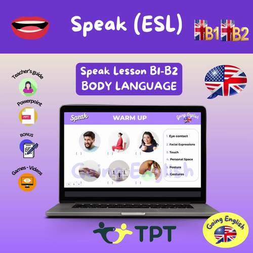 Speak - Body Language B1-B2 [Online Lesson] for ESL/EFL Students