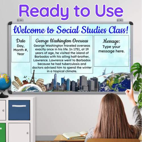 Welcome to Social Studies! Year-Long Welcome Slides | TPT