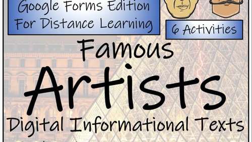 Famous Artists Close Reading Bundle Digital & Print | 5th Grade & 6th Grade