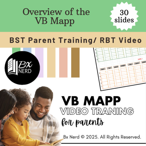 VB Mapp_ RBT and Parent Training and QUIZ | TPT