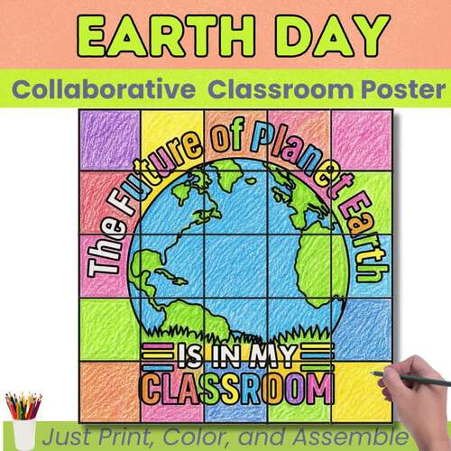 Future of Planet Earth Collaborative Poster | Earth Day Art by Pixel Beast