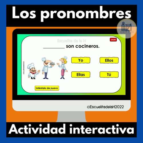 Los Pronombres Personales en Español - Leccion y Actividades | TpT