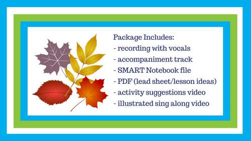 Fall Song Package: Autumn Song and Activity for Classroom and Any Fall ...