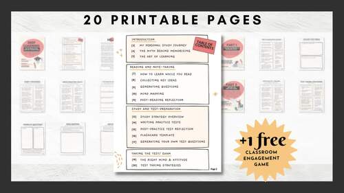 Ultimate Exam Prep Kit | Student Planner Printable | Study and Test ...