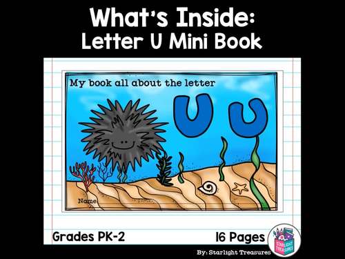 Alphabet Letter of the Week: The Letter U Mini Book, Letter U Mini Book ...