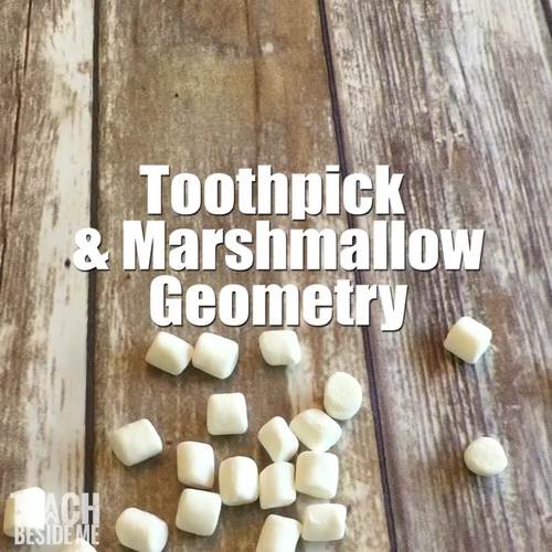 Marshmallow & Toothpick Geometry | 2D & 3D Shape-Building STEM Activity ...