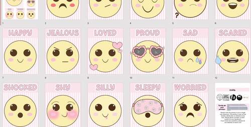 Pink Feelings & Emotions Posters by Magical Kinders Corner | TPT