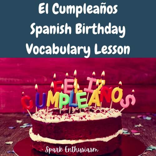 Birthday Vocabulary Lists, Activities, Crossword, Games, and Quiz Unit