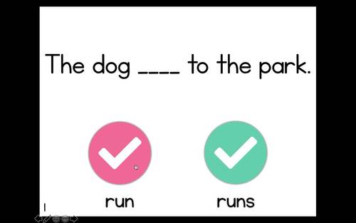 Noun & Verb Agreement Task Cards by Sparkling in Second Grade | TpT