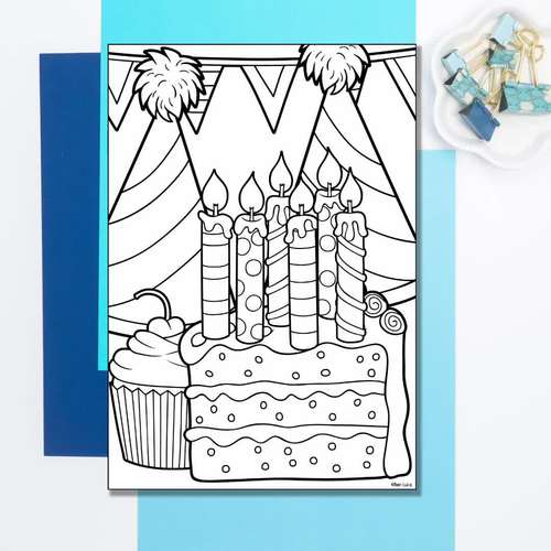Happy Birthday Coloring Pages - Birthday Celebration Activity Sheets ...