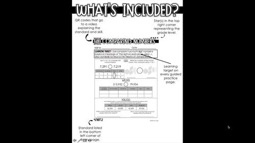Comparing Numbers | Bridge the Gap | Math Workbook | Intervention ...