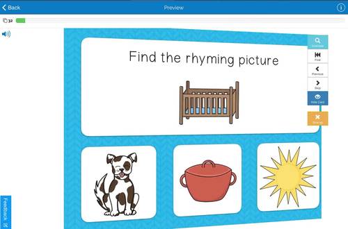 BOOM CARDS™ CVC Rhyming: Find the rhyming picture by The Resource Elf
