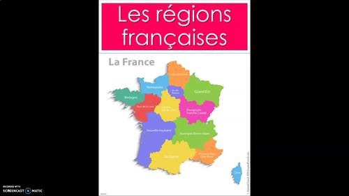 French France Region Map Name Guess Where Comprehensible Input Activity ...