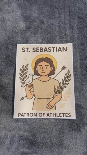 St. Sebastian Poster – Patron of Athletes | Catholic Saint Classroom ...