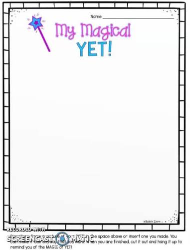 The Magical YET Activities GROWTH MINDSET Book Companion Lesson | TPT