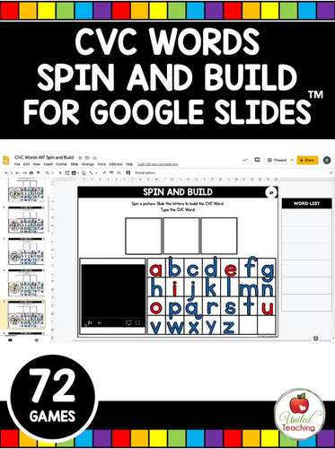 CVC Word Building Mats (Google Slides) (Digital) by United Teaching