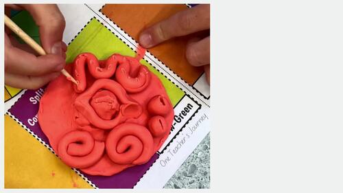 DRAGON EYE with PLAY DOUGH Art Activity Visual Guide Skills Builder for ...