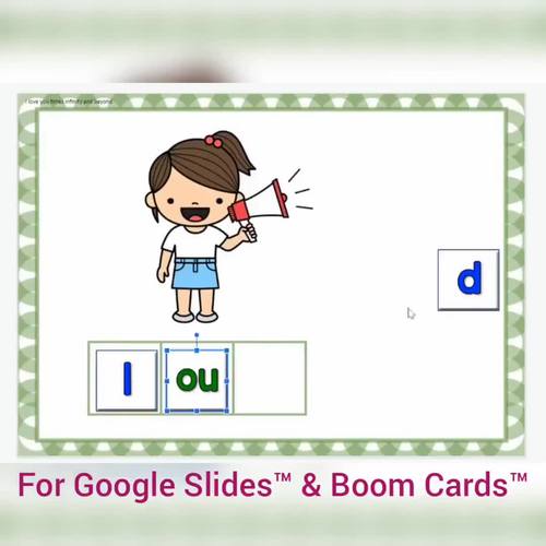 Diphthong OU and OW Phoneme-Grapheme Mapping Phonics Game GOOGLE™ + BOOM™