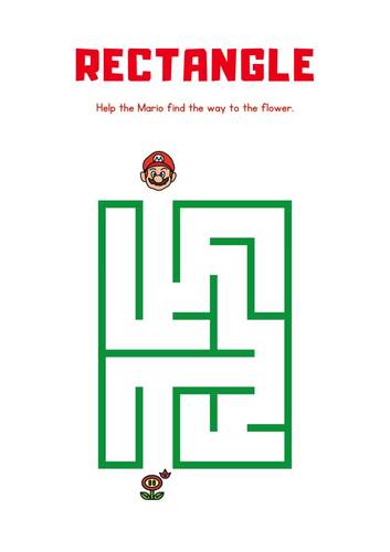 Mario Basic Shapes Activities by Blueteach | TPT