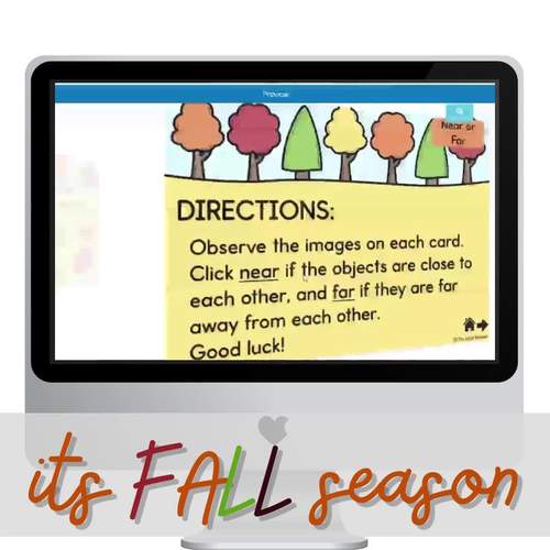 Spatial Concepts and Prepositions of Place Near and Far Fall Themed ...