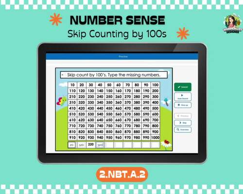 Number Sense Skip Counting by 100s - 2.NBT.A.2 by Wanderlust Designer