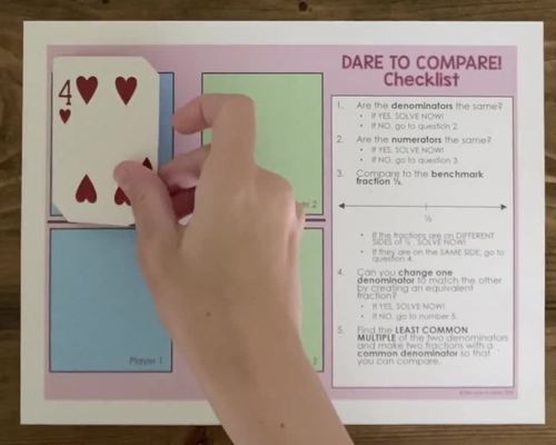 Dare to Compare: Comparing Fractions Activity by We Love To Learn