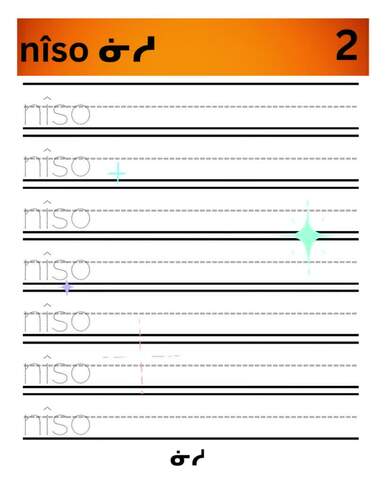 Plains Cree Letter/Number Tracing 1-100 No Prep | TPT