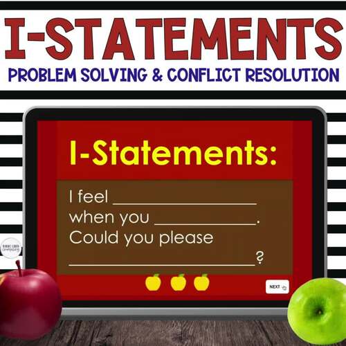 I Statement Conflict Resolution Social Problem Solving Scenarios I ...