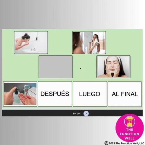 Spanish Version - BUNDLE - 3-4 Step Sequencing Pictures Task - ADLs, IADLs