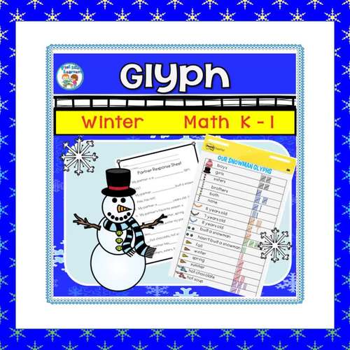 Snowman Glyph | Winter Glyph Activity | Winter Math Center | Snowman Math