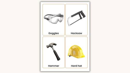 Tools Flashcards | Real Photo Vocabulary Cards by Savvy Teaching