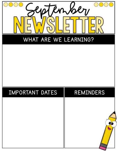 Editable Monthly Newsletters | Themed Newsletter | Classroom Communication