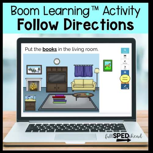 House Locations Following Directions Boom™ Cards Activity | TPT