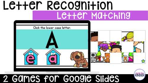 Letter Recognition and Matching Letters Digital Game by Crazy Fun Kinder