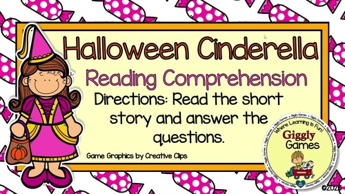 Reading Comprehension with Questions Halloween Cinderella Google Slides ...