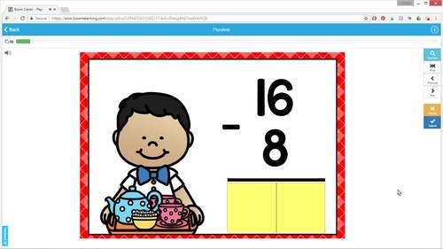 Subtraction Boom Cards - Within 20 by Second Grade Smiles | TPT