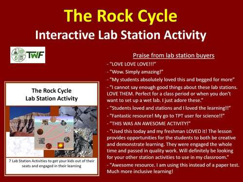 The Rock Cycle - Lab Station Activity by Teach With Fergy | TPT