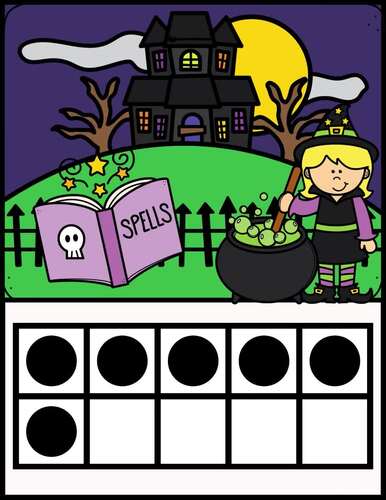 Halloween Ten Frames Matching Cards | Numbers 0–10 by Serendipity Math Shop